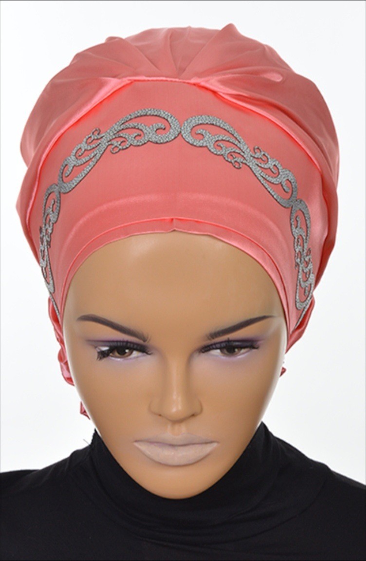 Coral Ready to Wear Turban 60 | Sefamerve