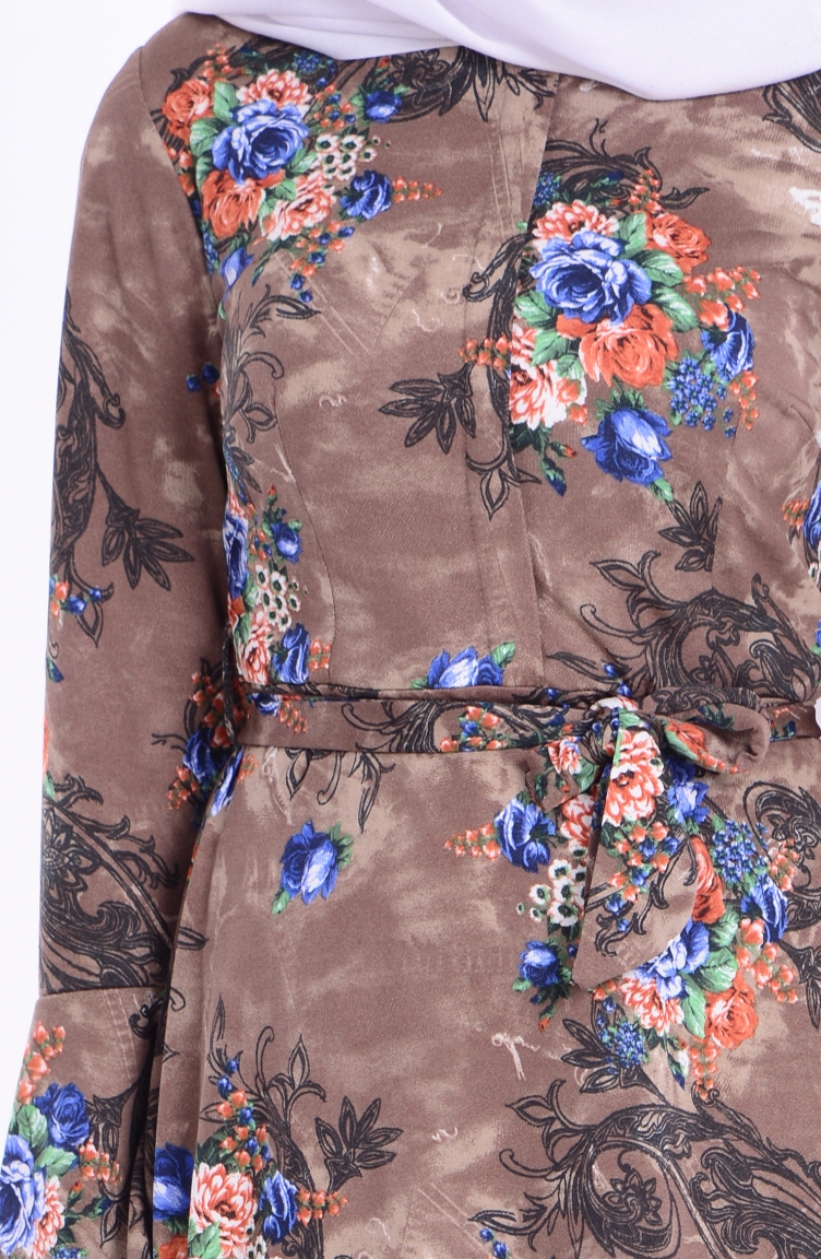 Navy Blue Hijab Dress 2080-01 | Sefamerve