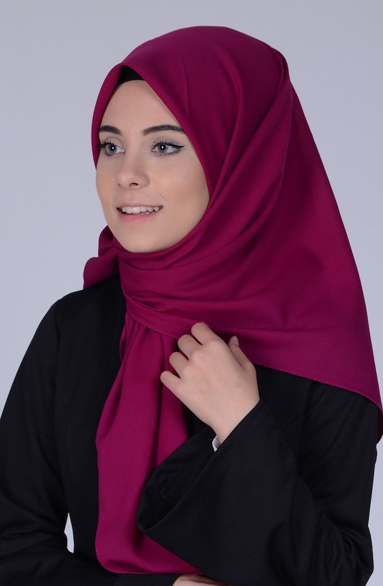 Kopftuch aus Chiffon 60031-05 Zwetschge 05 | Sefamerve