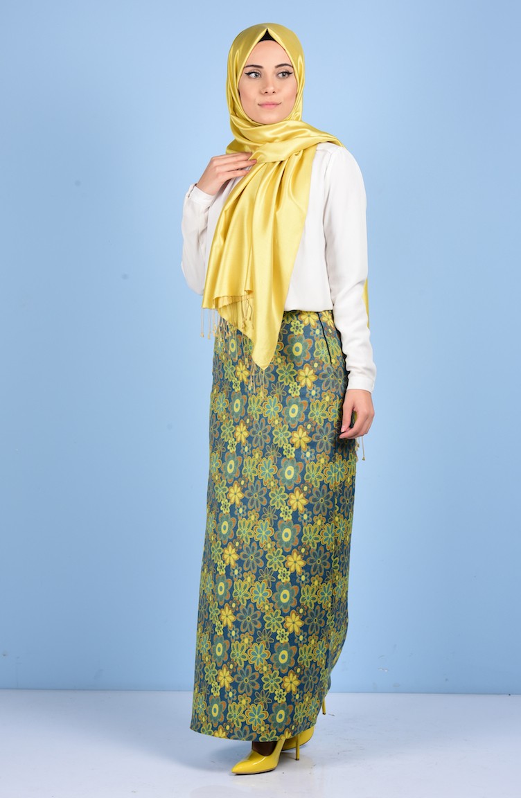 Kalem Etek 21225-08 Sarı Lacivert | Sefamerve