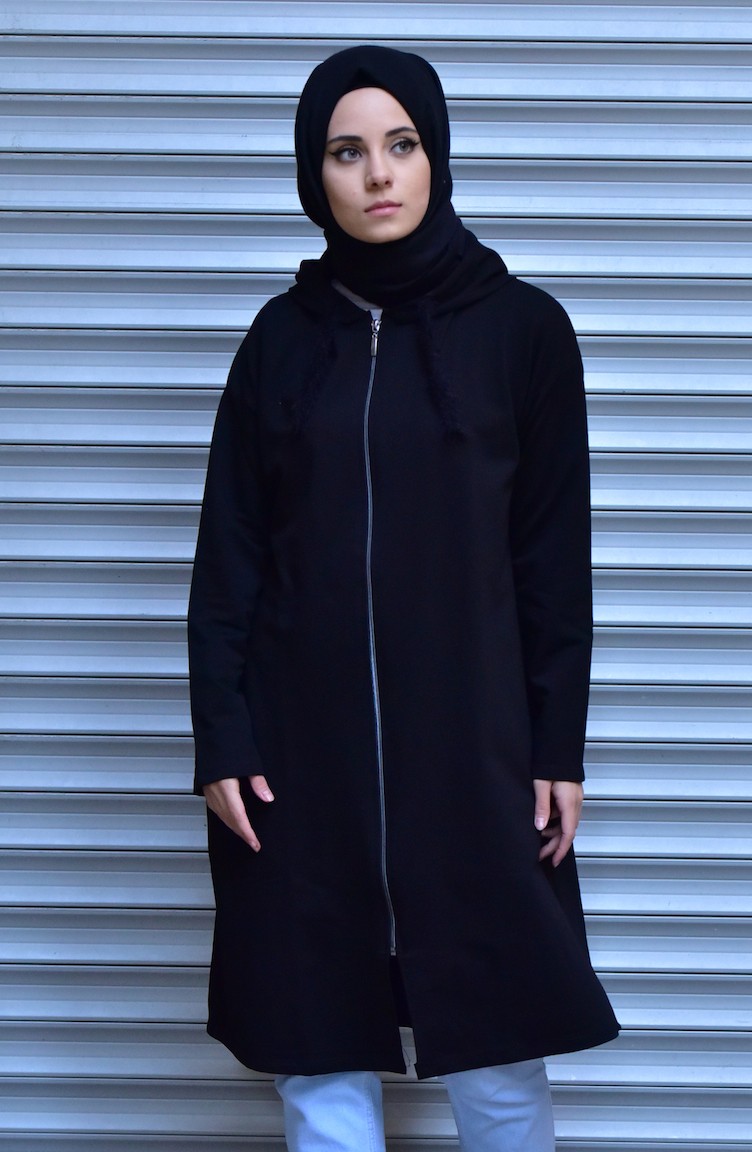 Sport Cape mit Kapuzen 5098-05 Schwarz 5098-05 | Sefamerve