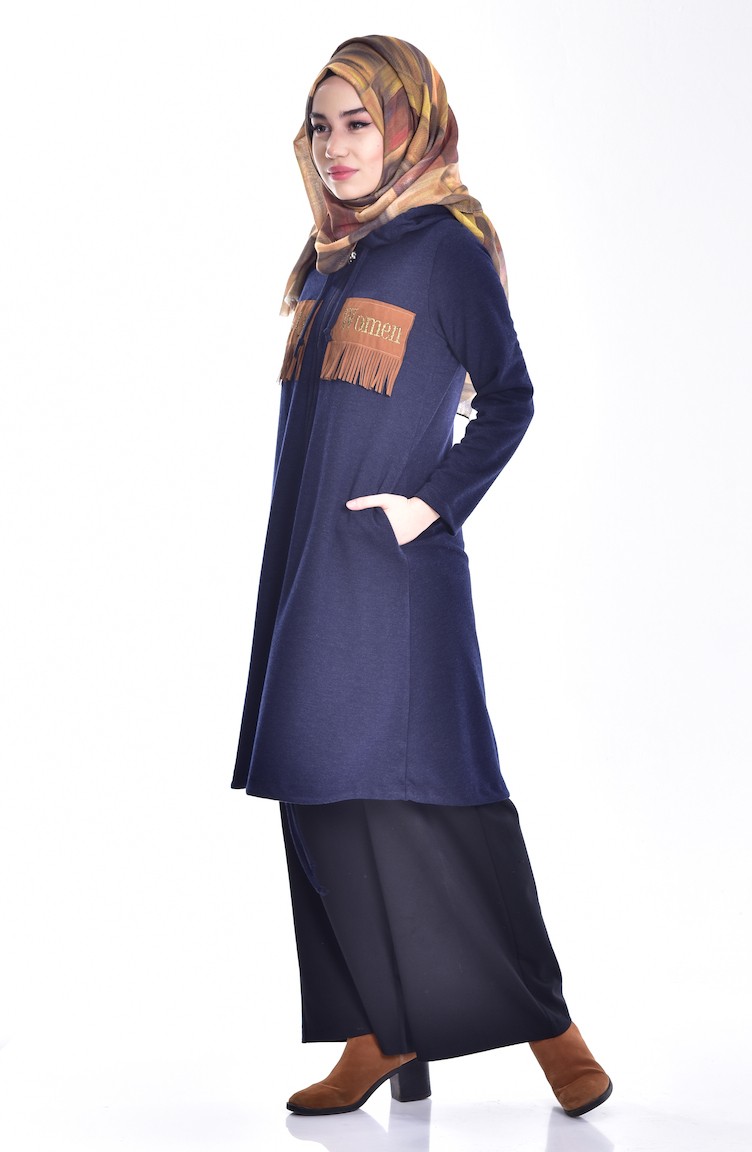 Navy Blue Cape 0462-01 | Sefamerve