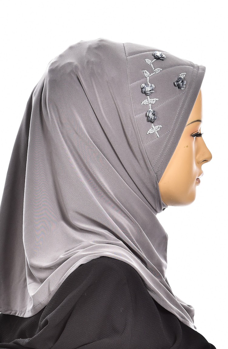 Gray Ready to Wear Turban 1004-08 | Sefamerve