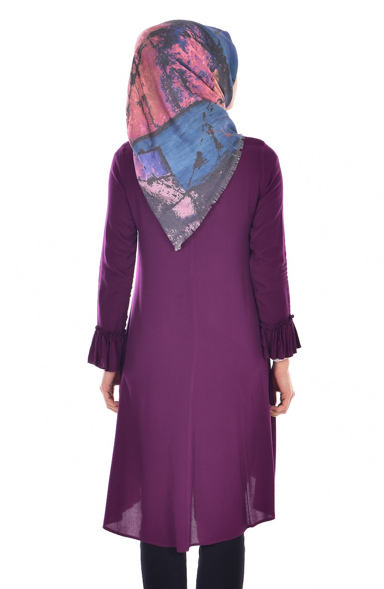Frilly Tunic 1209-05 Purple 1209-05 | Sefamerve