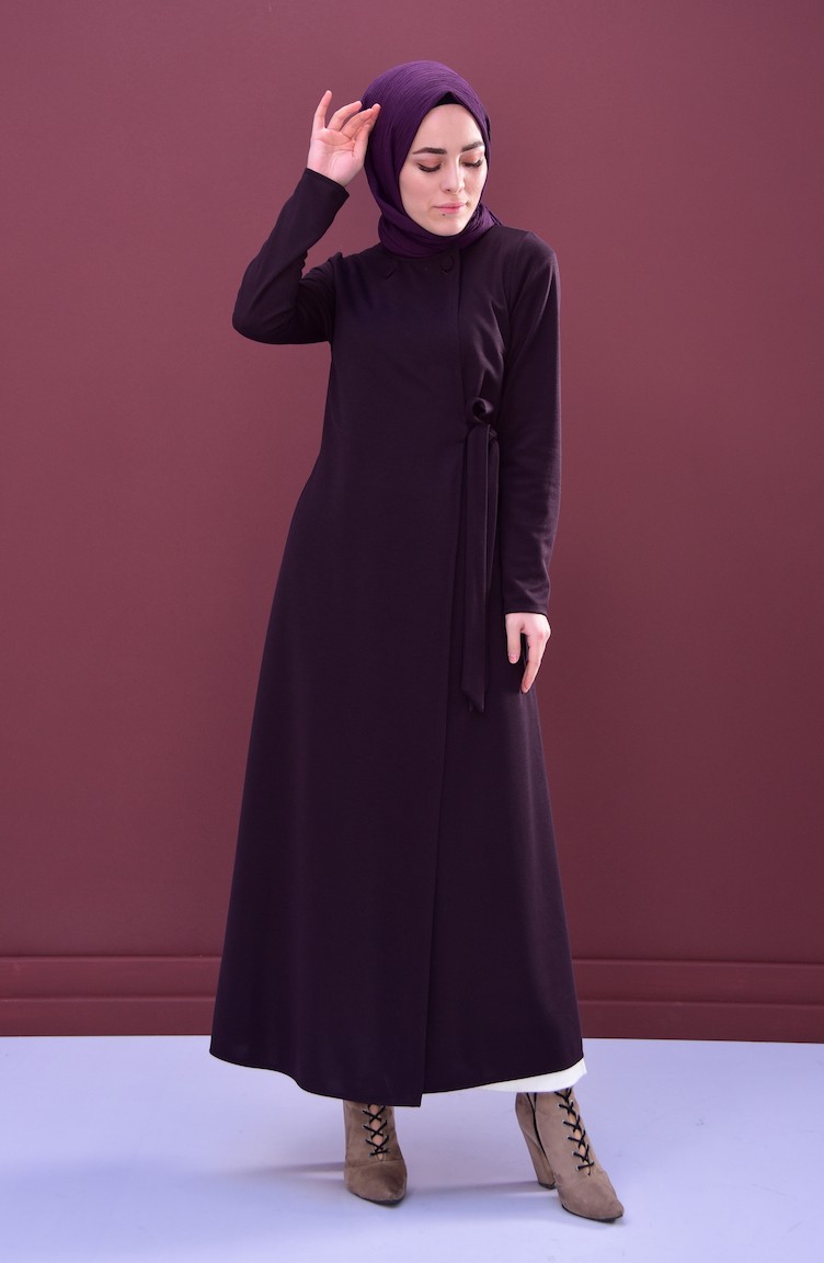 Side Bond Abaya 1033-03 Purple 1033-03 | Sefamerve