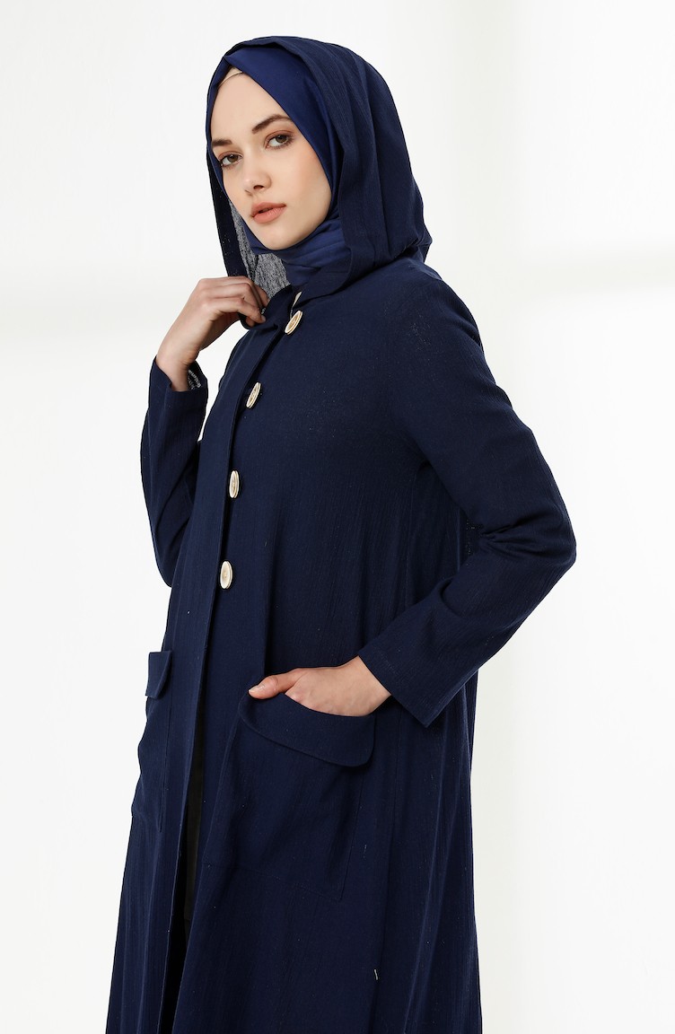 Navy Blue Cape 9018-06 | Sefamerve