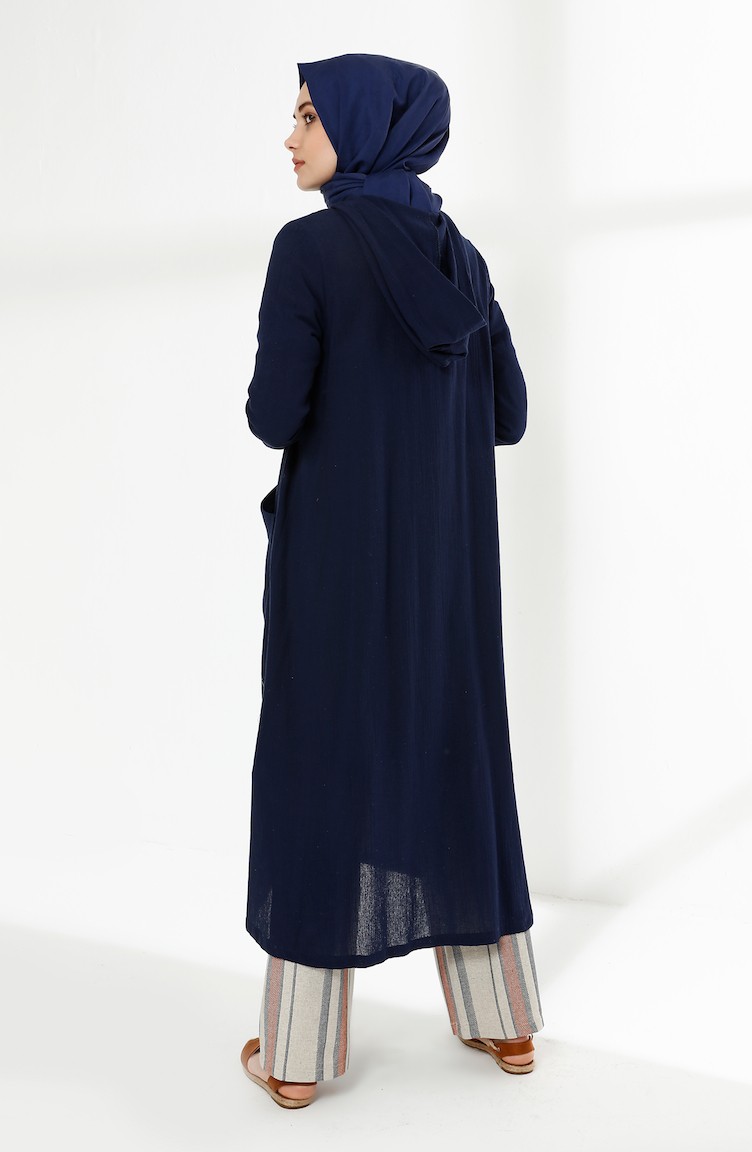 Navy Blue Cape 9018-06 | Sefamerve