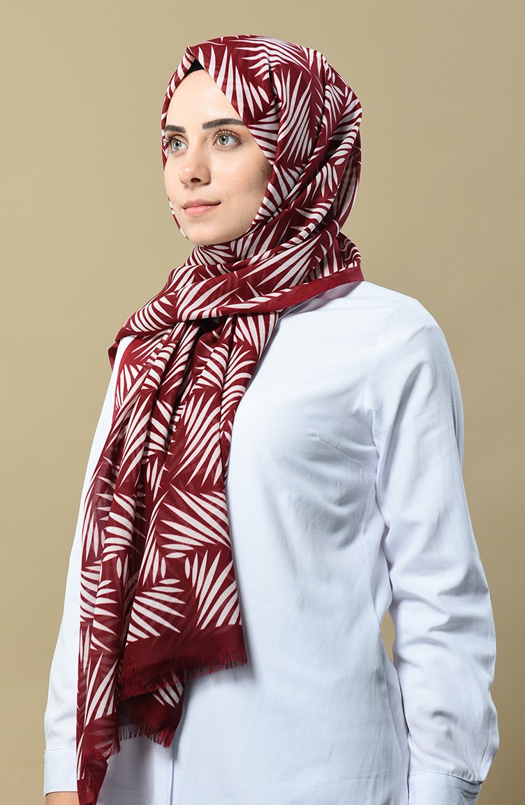 Claret Red Shawl 901516-11 | Sefamerve