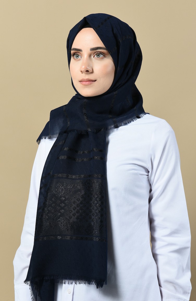 Navy Blue Shawl 200-101 | Sefamerve