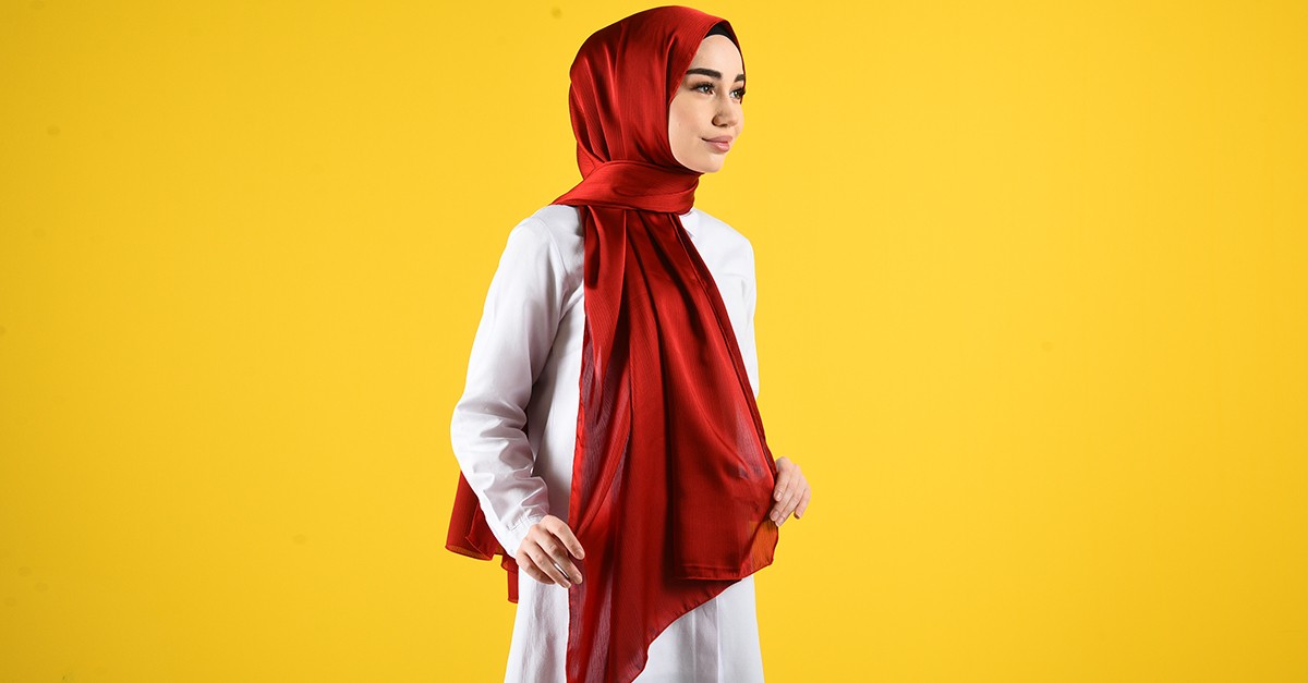 Dark Red Shawl 4495-19 | Sefamerve