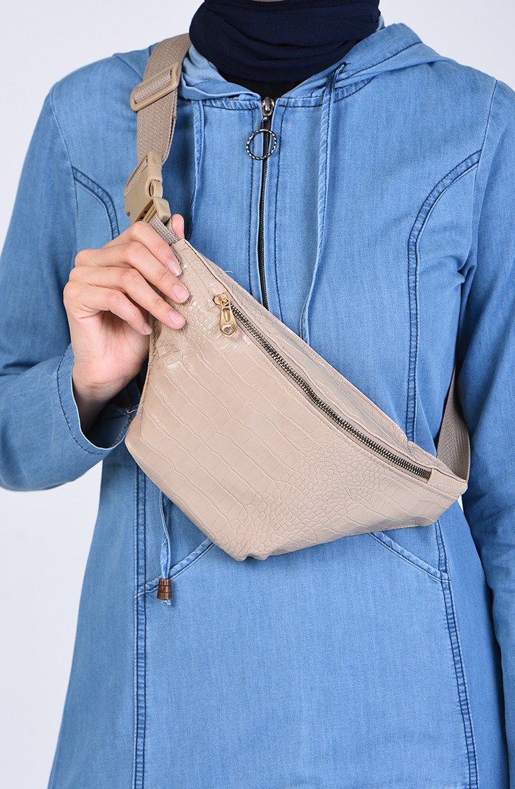 Beige Fanny Pack 1305D-01 | Sefamerve
