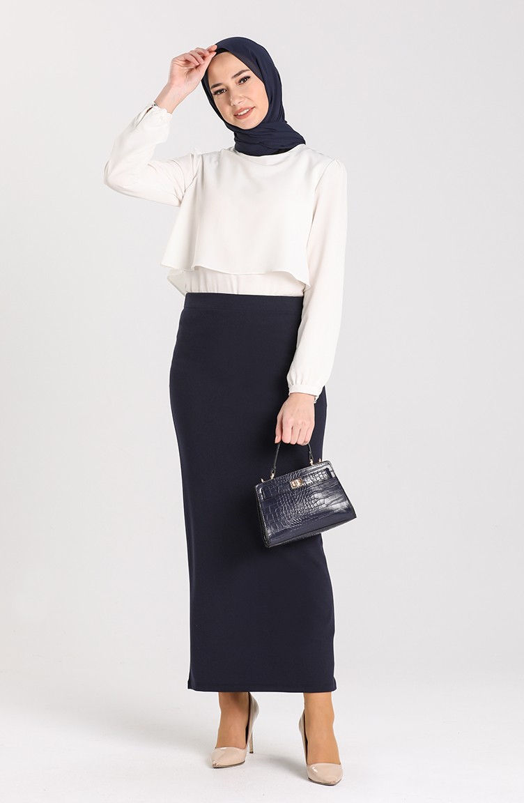 Navy Blue Rok 2286-06 | Sefamerve