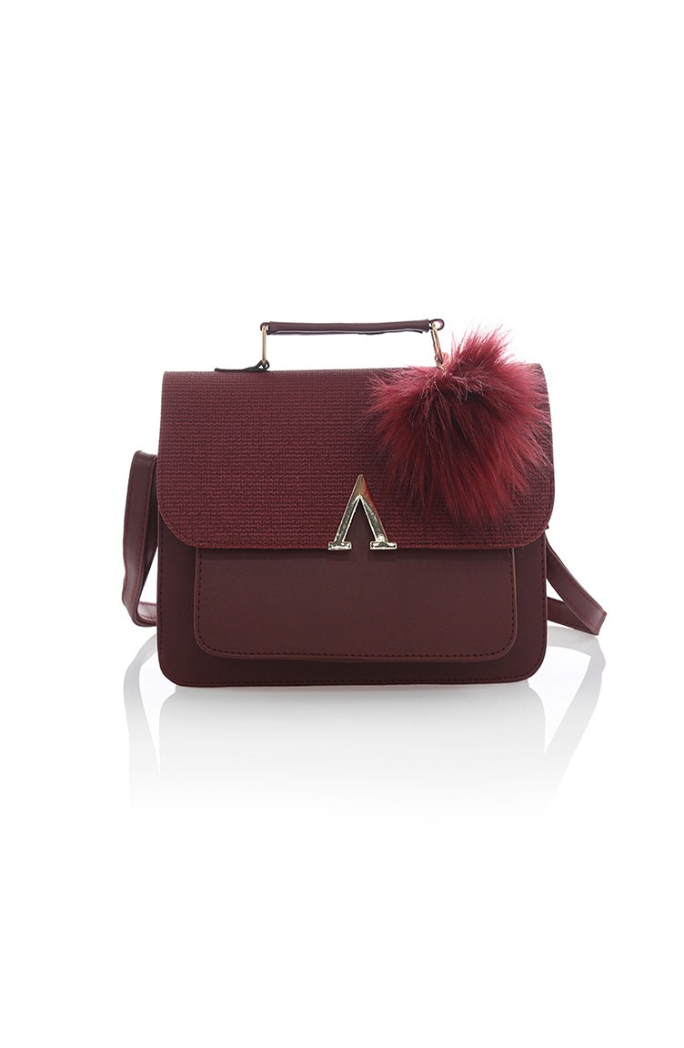 Claret red Shoulder Bag 40Z-04 | Sefamerve