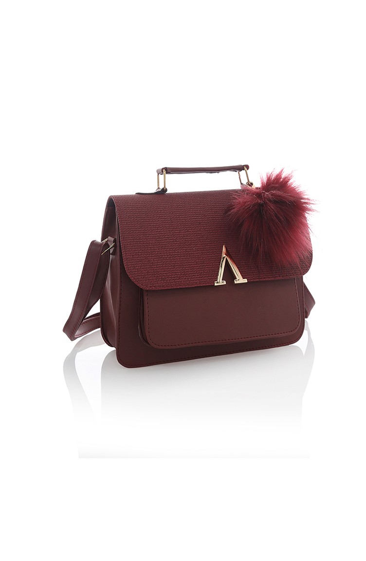 Claret red Shoulder Bag 40Z-04 | Sefamerve