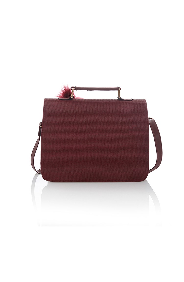 Claret red Shoulder Bag 40Z-04 | Sefamerve