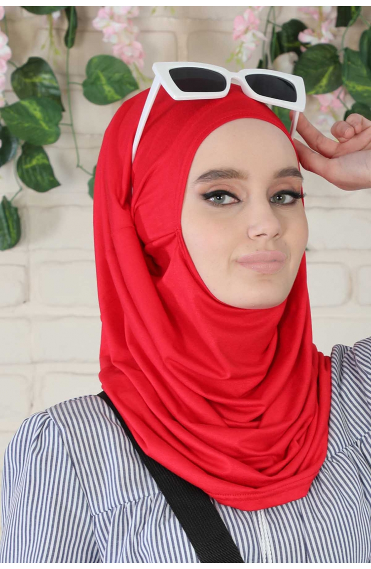 Red Ready to Wear Turban 33-13 | Sefamerve