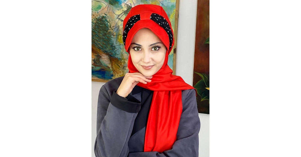 Vermilion Ready to Wear Turban 527OCKTBRT-03 | Sefamerve