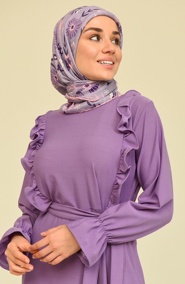 Violet Hijab Dress 3291-01 | Sefamerve