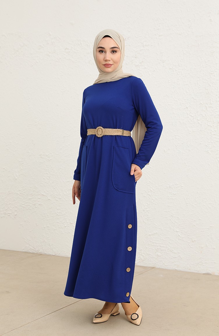 Robe Hijab Blue roi 5804-02 | Sefamerve