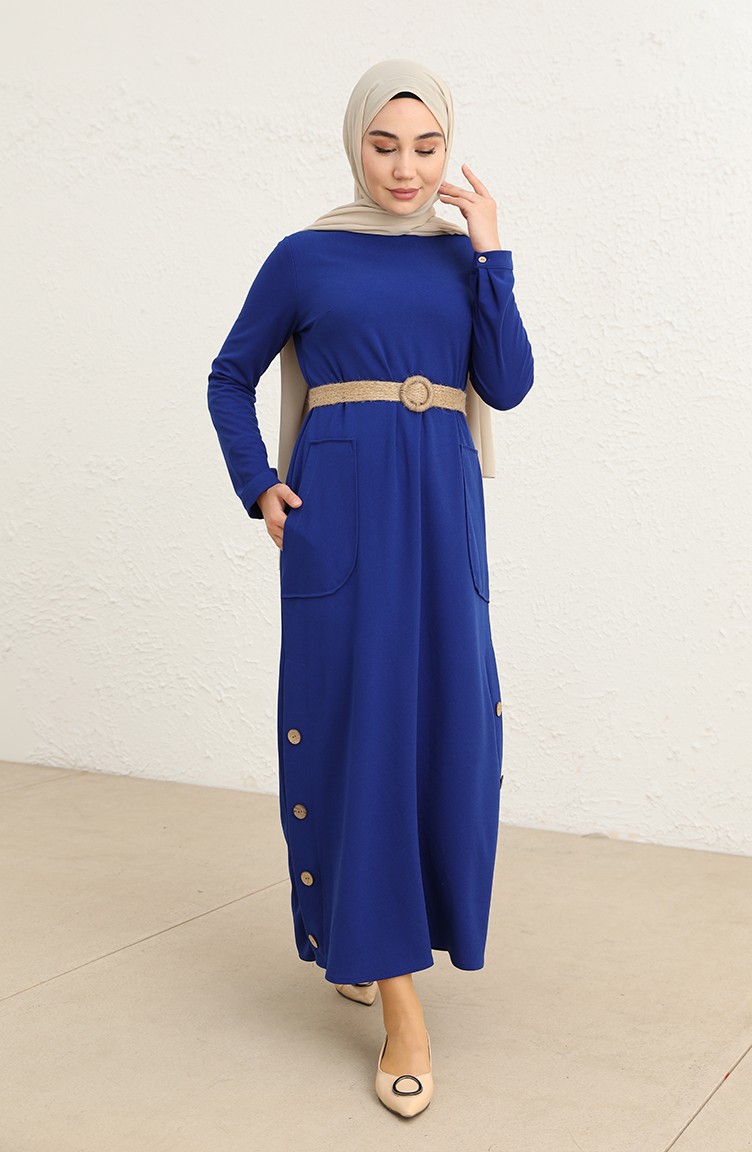 Robe Hijab Blue roi 5804-02 | Sefamerve