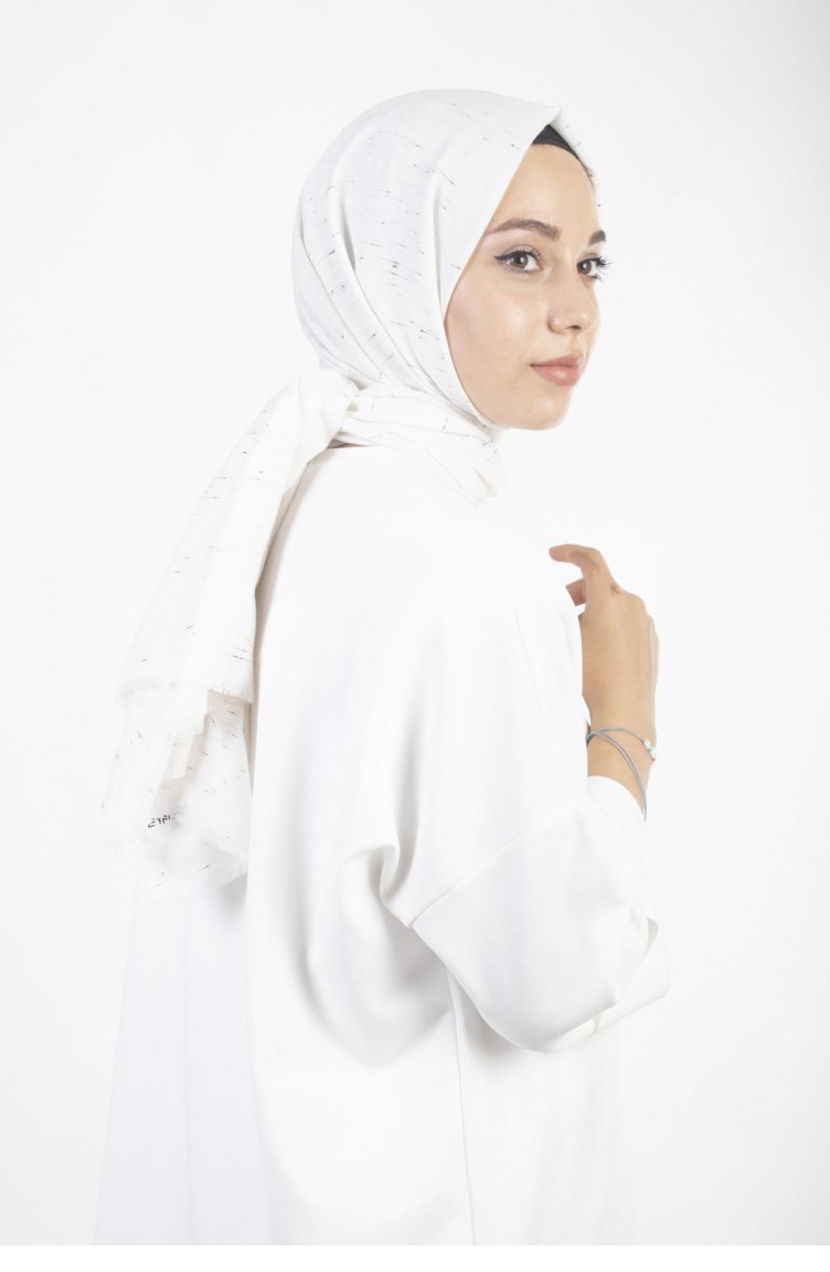 White Shawl 3498 | Sefamerve