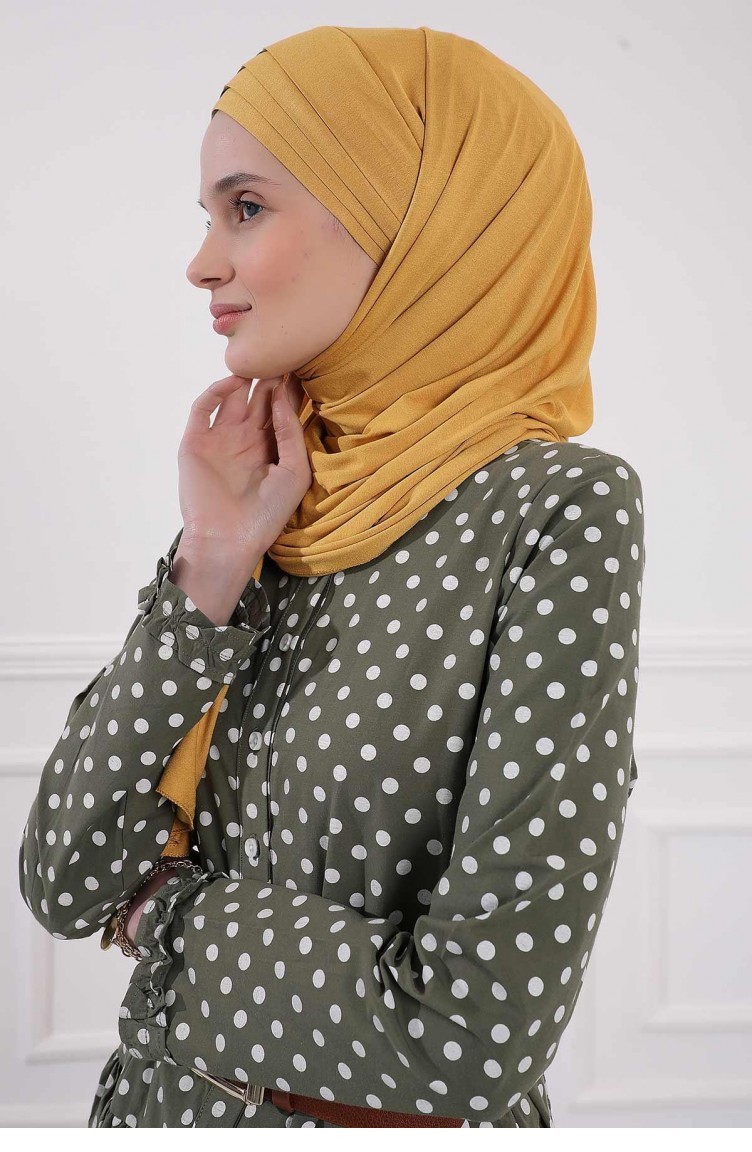 Mustard Ready to Wear Turban 49390 | Sefamerve