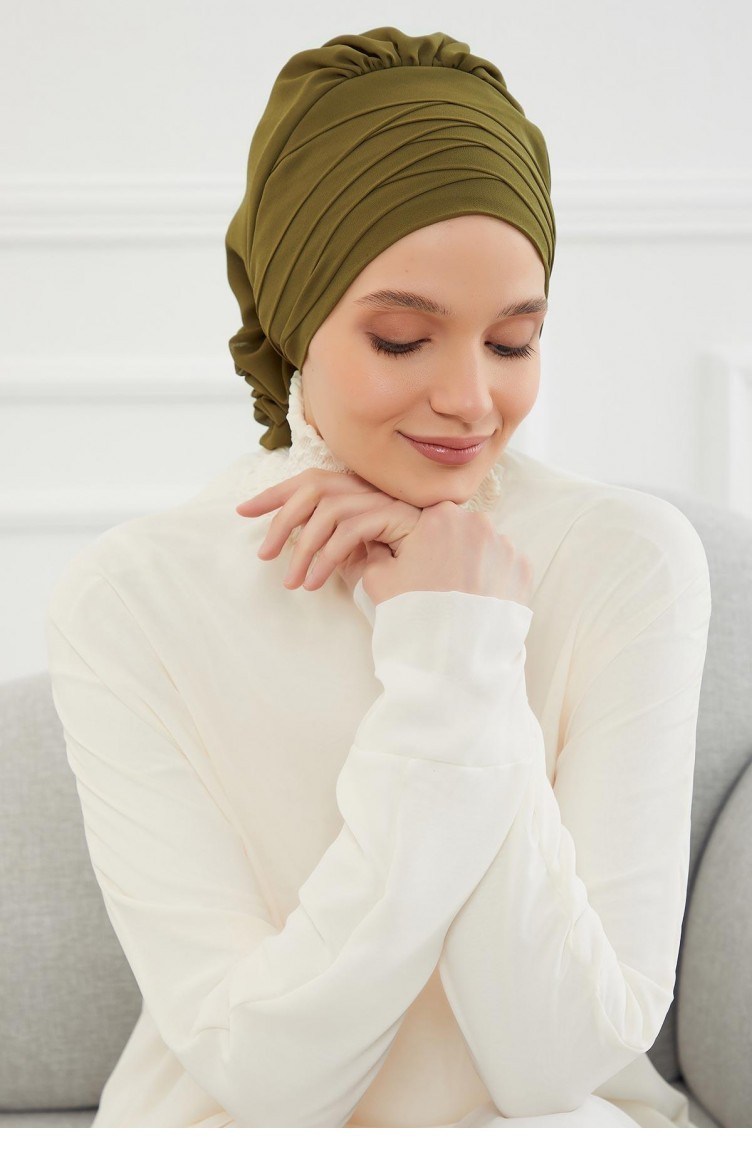 Khaki Ready to Wear Turban 30599 | Sefamerve