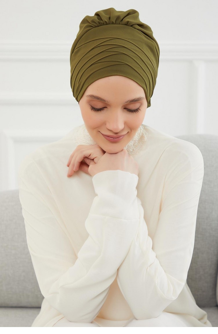 Khaki Ready to Wear Turban 30599 | Sefamerve