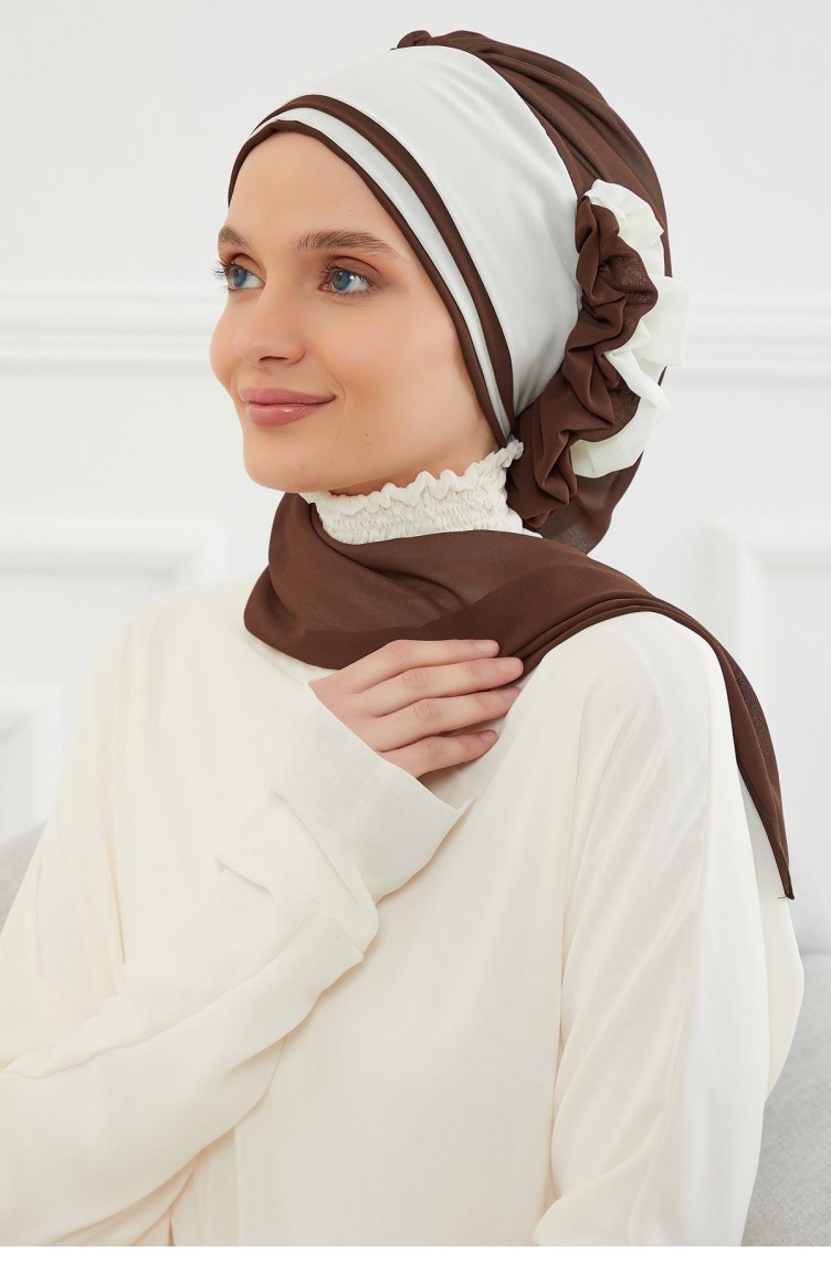 Cream Ready to Wear Turban 86255 | Sefamerve