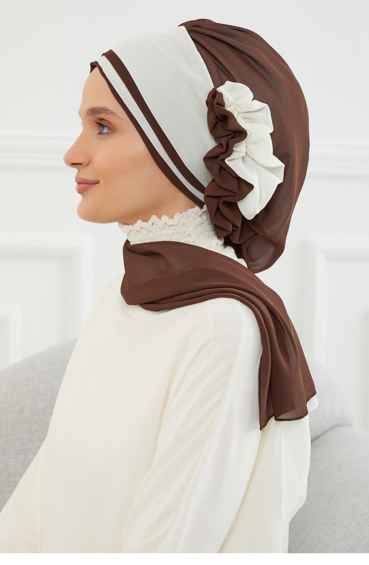 Cream Ready to Wear Turban 86255 | Sefamerve