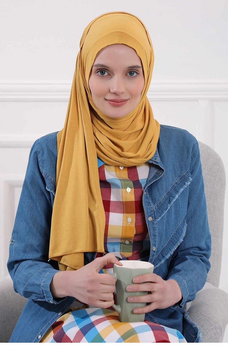 Mustard Ready to Wear Turban 174 | Sefamerve