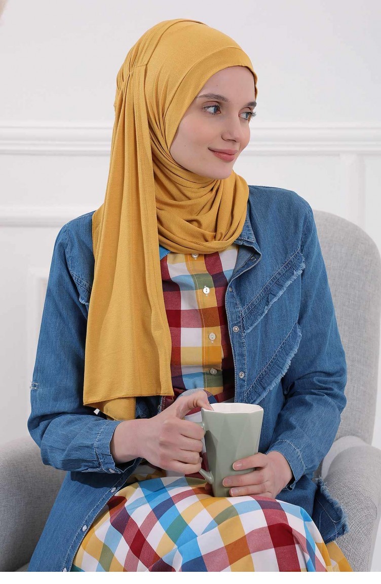 Mustard Ready to Wear Turban 174 | Sefamerve