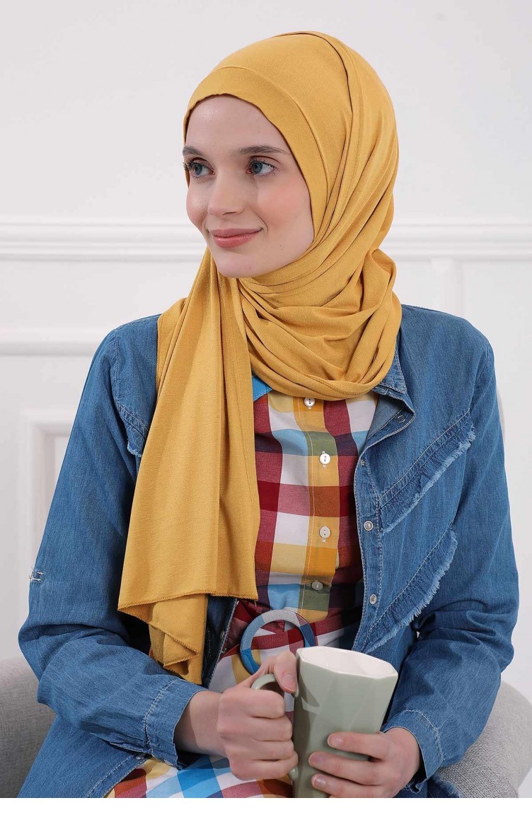 Mustard Ready to Wear Turban 174 | Sefamerve