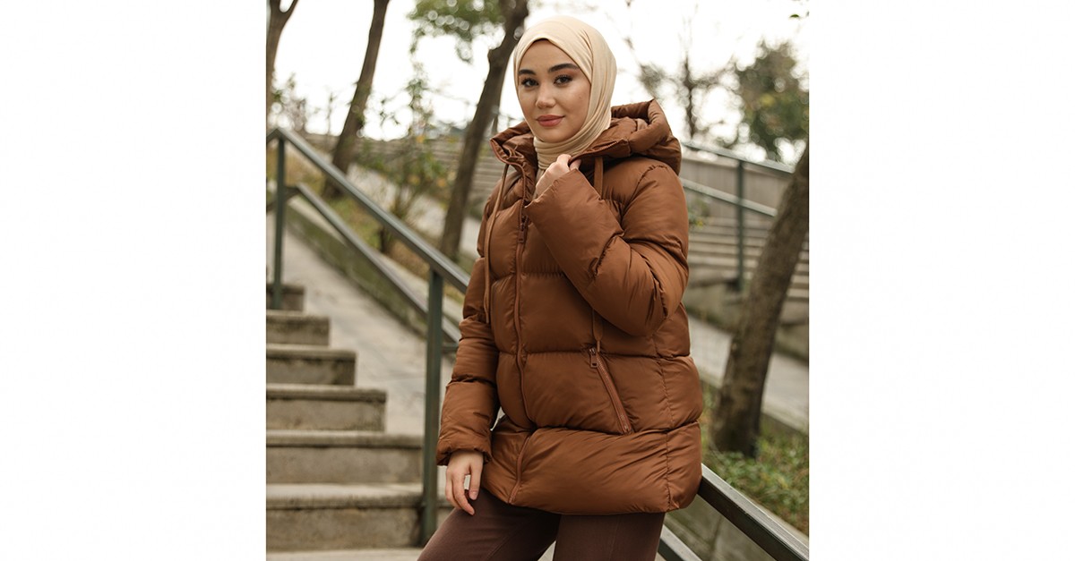 Dolum Şişme Mont 6051-02 Taba | Sefamerve