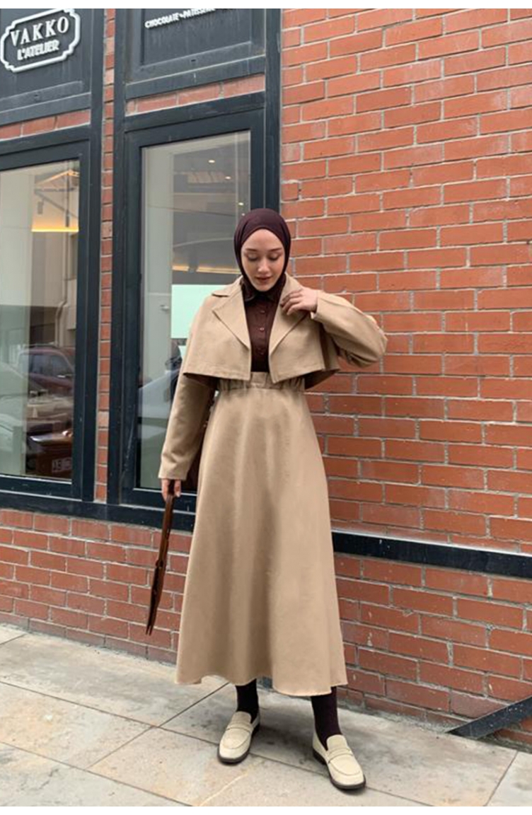 Milk Coffee Suit 00227-03 | Sefamerve