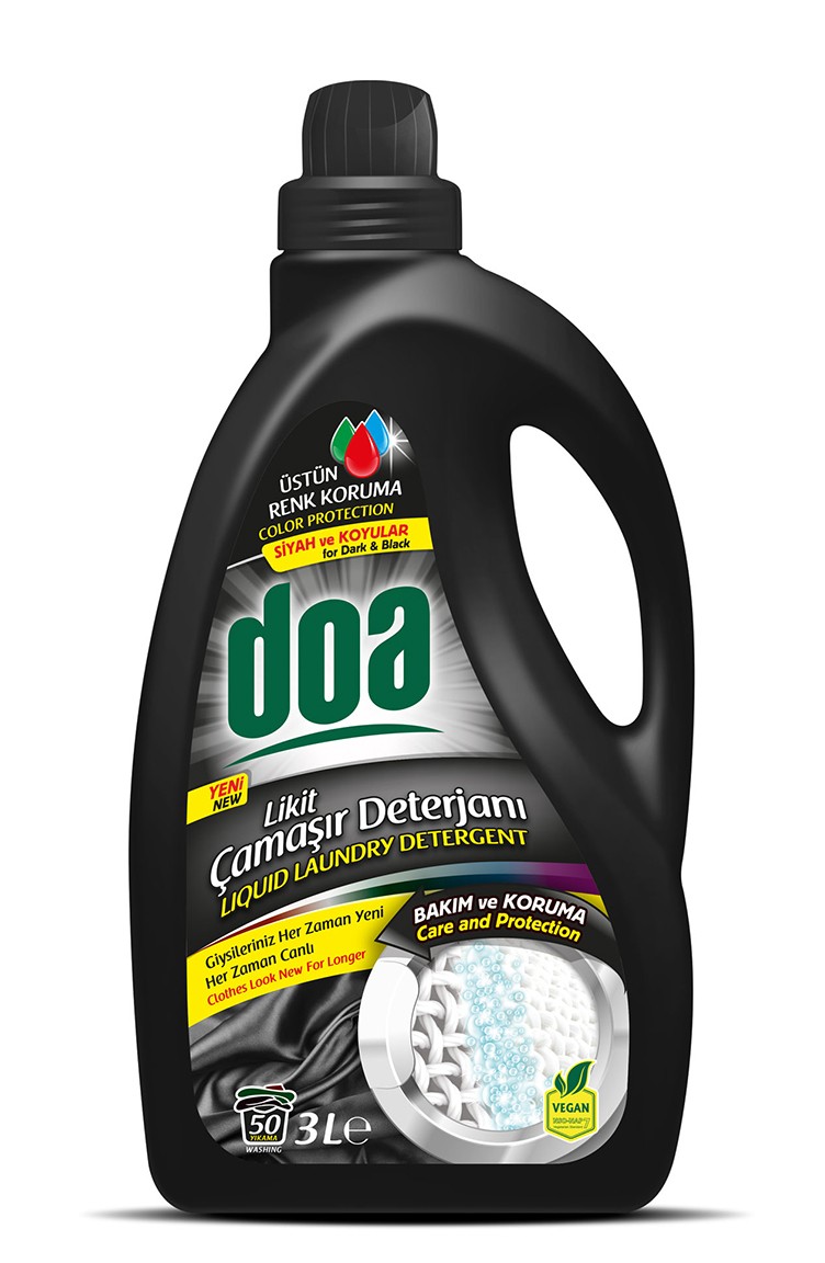 Doa Liquid Laundry Detergent Blacks And Darks 3000 Ml 57365 | Sefamerve