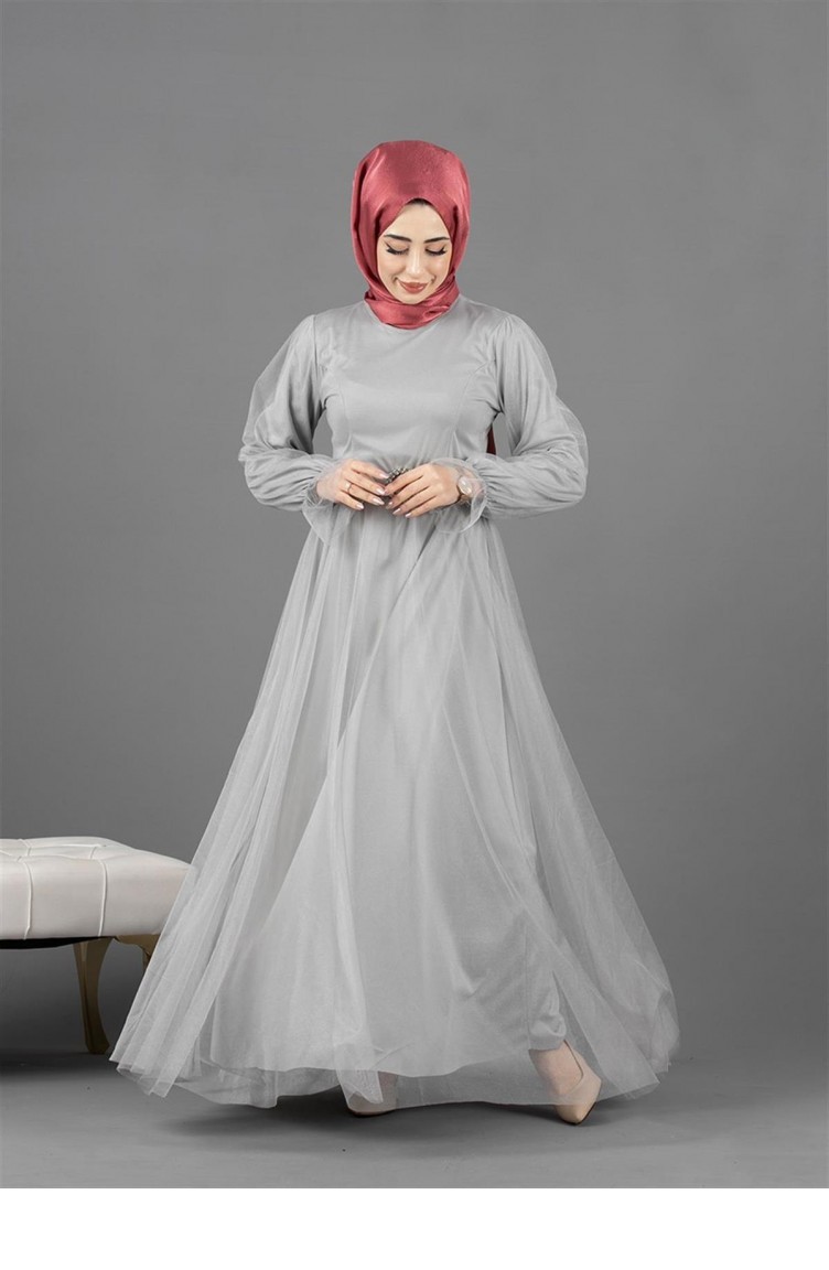 Svt2454 Peri Model Abiye - Gri | Sefamerve