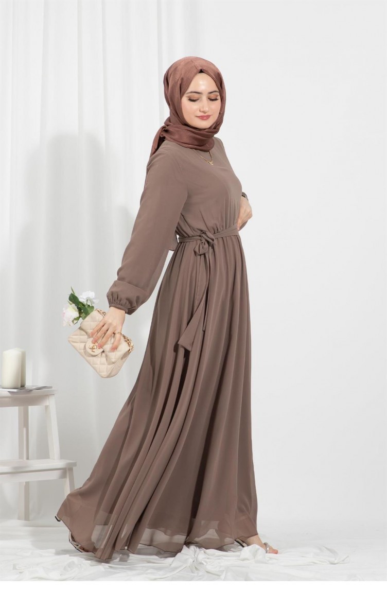 Robe Hijab Café au lait 1521 | Sefamerve