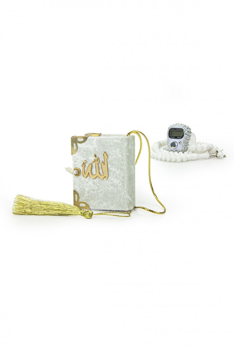 Coffret Cadeau Hajj Omra Avec Chant En Pierre Mini Coran Et Perles De ...