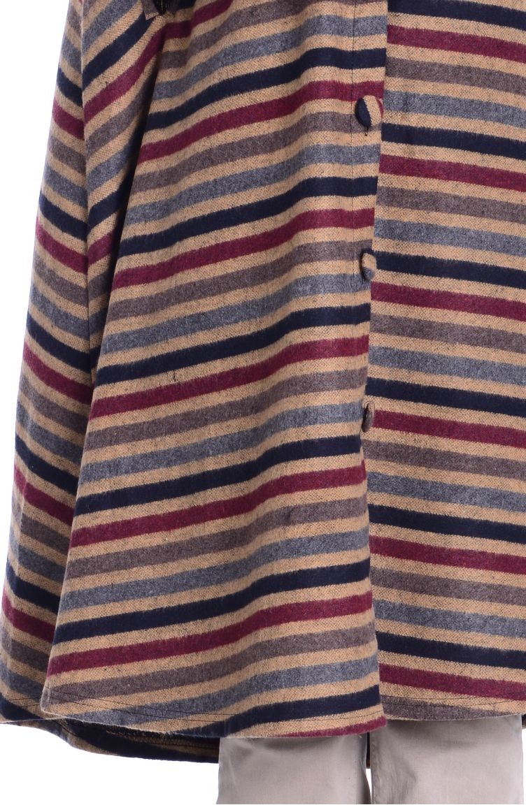 Weinrot Poncho 1757-37 | Sefamerve