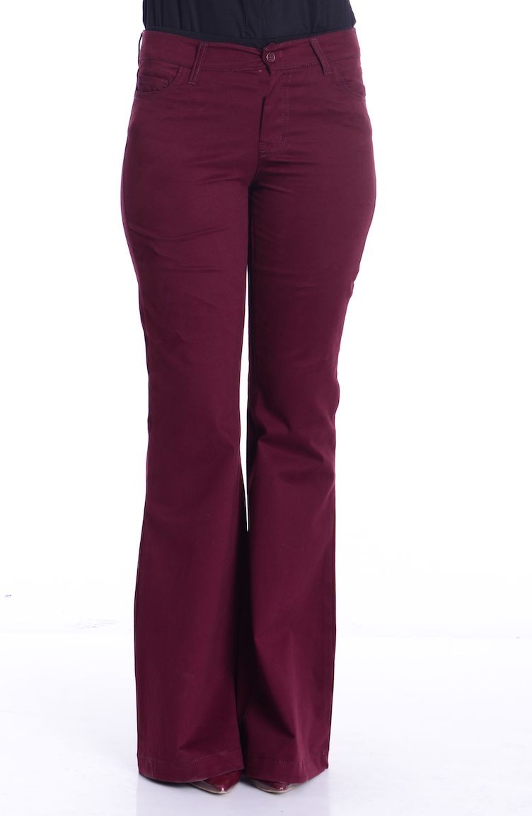 Claret Red Pants 2309-02 | Sefamerve
