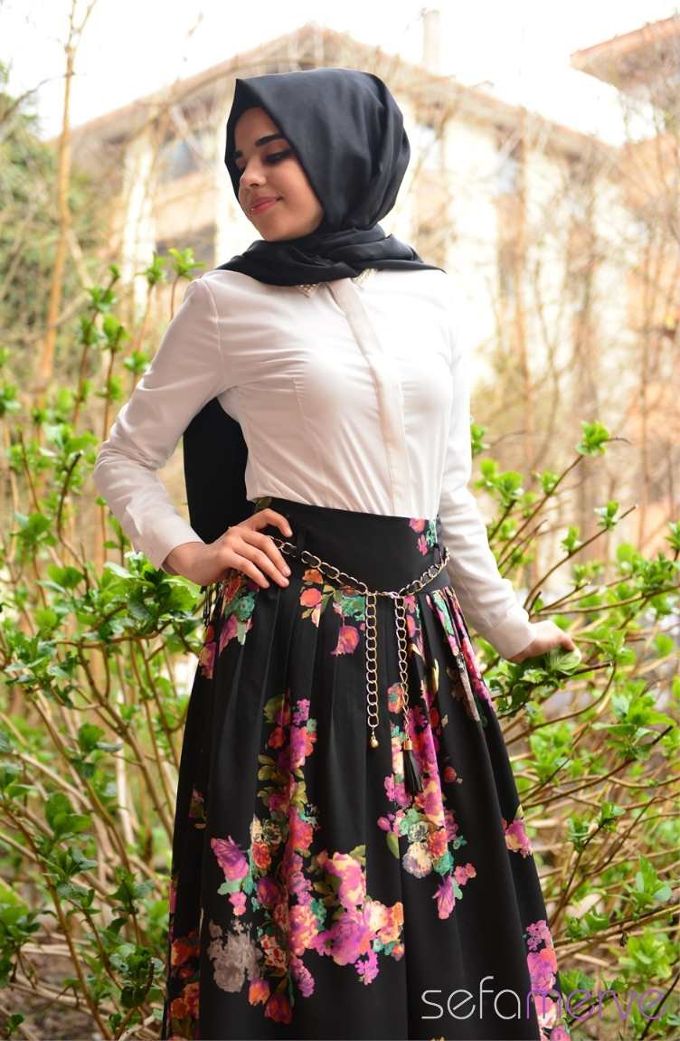 Miss Nisa Skirts 0437-02 Black 0437-02 | Sefamerve